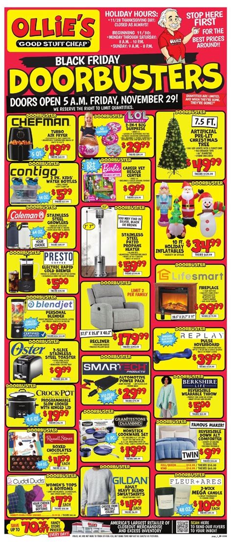 Ollies Bargain Outlet Black Friday 2025 Ad Deals And Hours