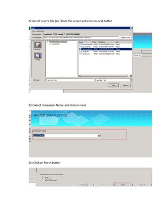 SAP BPC 10 0 NW FLAT FILE Csv Master Data Upload Doc DOCX