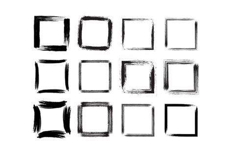 Premium Vector Square Shape 12 Set V1