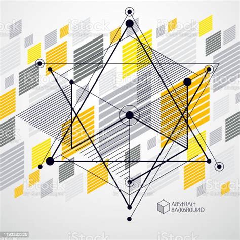 밝은 블록과 큐브와 동향 등각 기하학적 패턴 노란색 배경 기술 계획은 웹 디자인 및 배경 화면 또는 배경으로 사용할 수 있습니다 설계 프로젝트를 위한 완벽한 배경 3차원