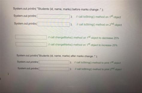Solved Complete The Following Java Program That Defines A