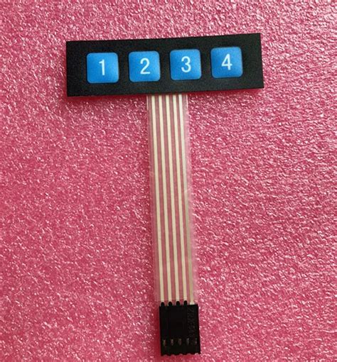 10pcs 1x4 4 Key Matrix Membrane Switch Keypad Keyboard Control Panel