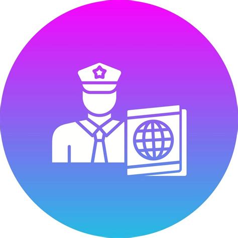 Premium Vector Passport Control Icon
