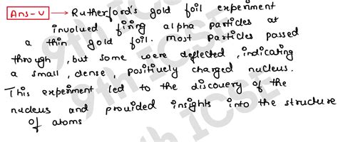 Class 9th Icse Chemistry Atomic Structure Important Questions