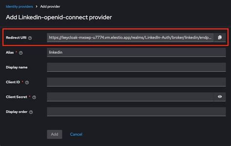 Setting Up Sign In With Linkedin Using Keycloak