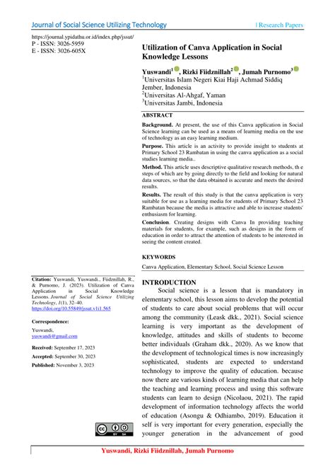 Pdf Utilization Of Canva Application In Social Knowledge Lessons
