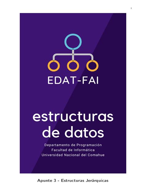 Estructura De Datos Estructuras Jerarquicas Pdf Algoritmos Y