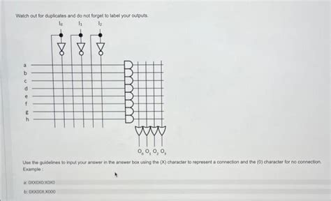 solved map the following boolean functions in the pld below