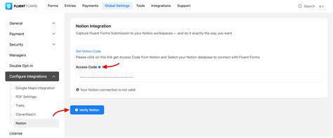 Notion Integration With Fluent Forms Wp Manage Ninja
