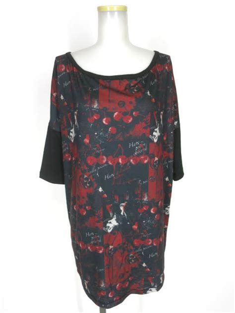 Yahooオークション Sex Pot チェリープリント半袖ビッグカットソー