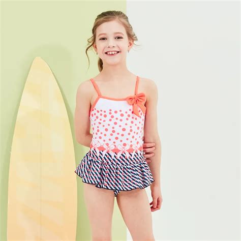 Купальник для девочки детский цельный купальник красивая толстая юбка купальный костюм для