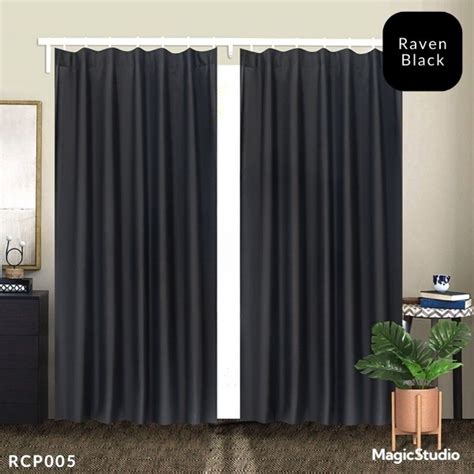 Langsir Tingkap Murah Curtain Semi Blackout Kain Langsir Pintu Door Curtains Blinds Plain Colour