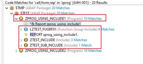 Search Includes In Program Issue Devepos Abap Code Search Tools Github