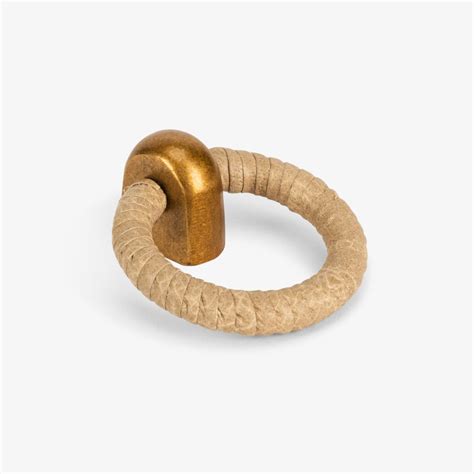 Santa Monica 6 Leather And Brass Pull Modern Matter
