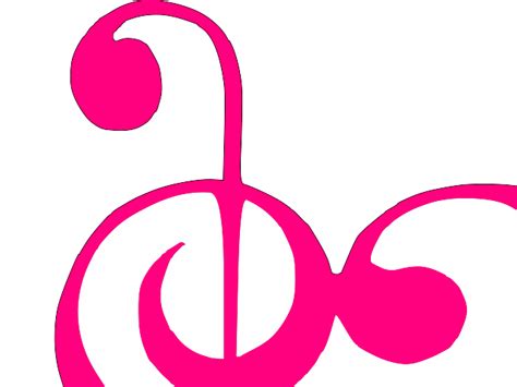 Pink Treble Bass Clef Heart Clip Art At Vector Clip Art Online Royalty Free