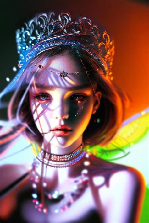 Hyper Realistic Portrait Of Sexy Girl In A Club Having A Feath Arthub Ai