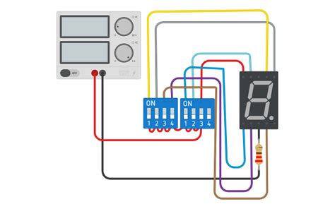 Circuit Design Display 7seg Tinkercad