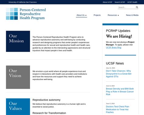 Person Centered Reproductive Health Program Ucsf Websites