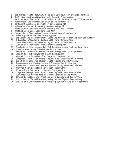 30 Complex Python Programs Pdf