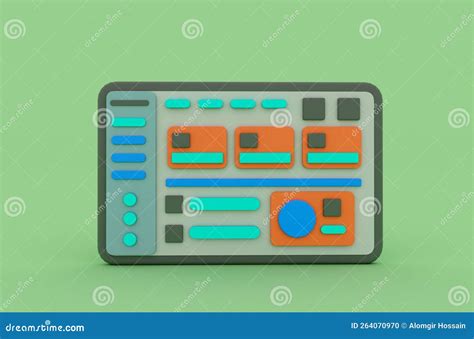 Minimal 3d Illustration Web Ui Or Ux Design Web Page Concept Web