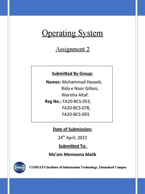 Os Assignment 2 Pdf Thread Computing Software Engineering