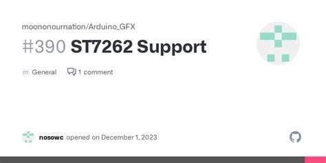 ST7262 Support Moononournation Arduino GFX Discussion 390 GitHub