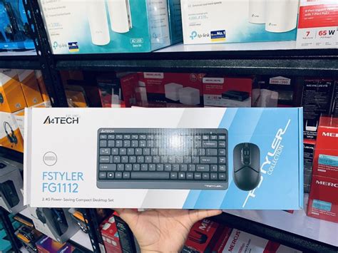 A Tech Fstyler FG Wireless Compact Keyboard And Mouse Combo Black Computers Tech Parts
