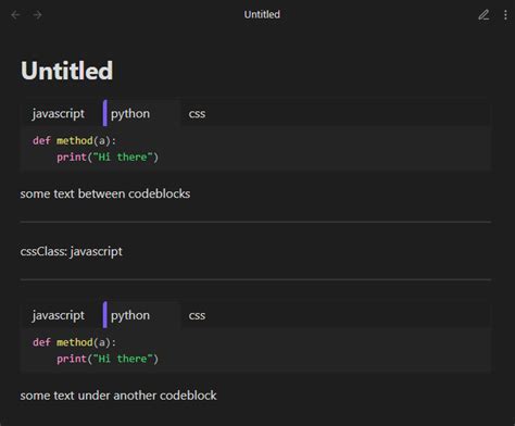 Code Blocks For Code Snippets Help Obsidian Forum