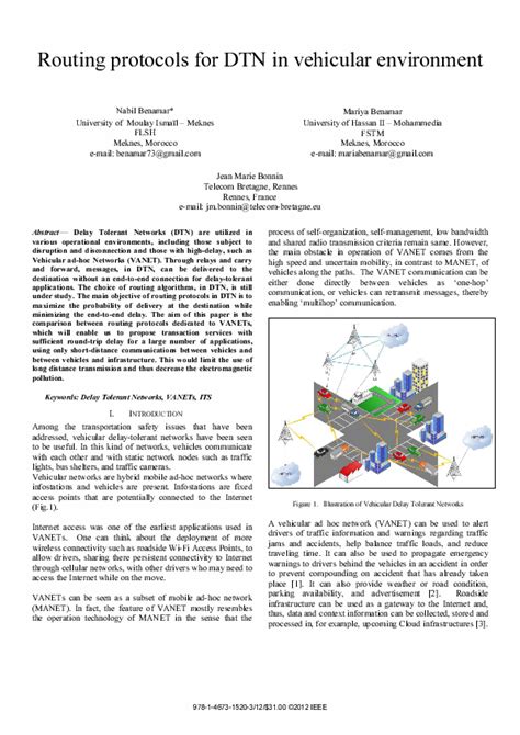 pdf routing protocols for dtn in vehicular environment