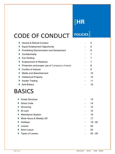 Code Of Conduct Policies Pdf Sexual Harassment Intellectual Property