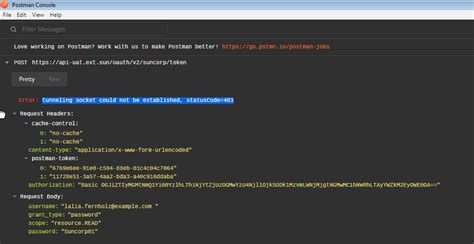 could not get any response error running from behind the proxy · issue 4684 · postmanlabs