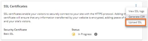 using third party ssl certificate