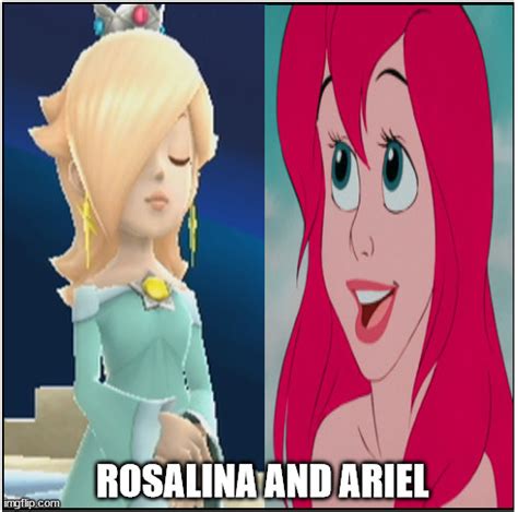 Rosalina And Ariel Blank Template Imgflip