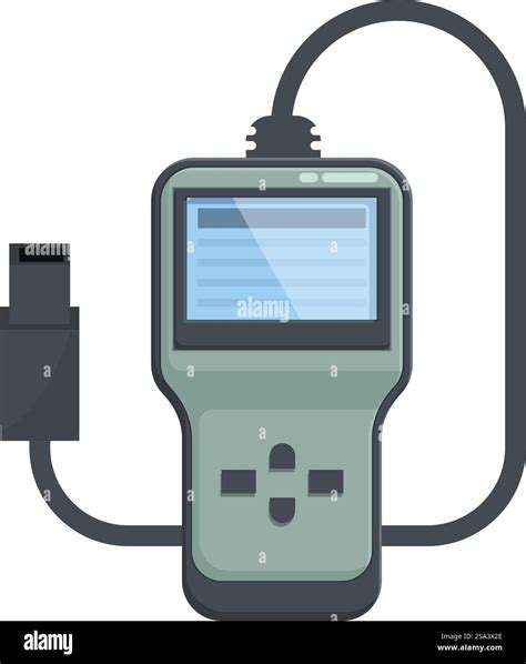 Digital Illustration Of A Portable Usb Power Meter With Display And