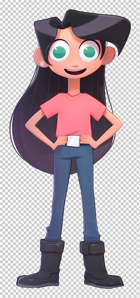 Beautiful Girl Cartoon Girl With Long Hair Png Clipart Animation