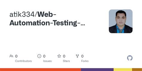 GitHub Atik Web Automation Testing Using Selenium