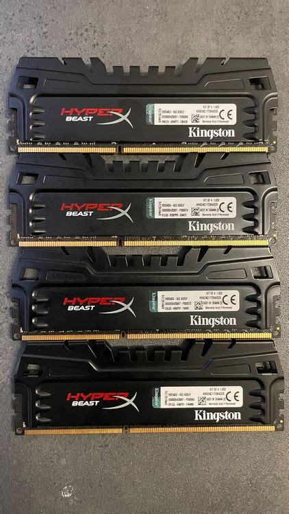 Kingston Hyper X Beast 32GB Memory Kit 4x 8GB DDR3 2400 Gebraucht in Pontenet für CHF 79
