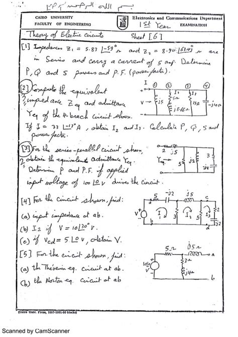 Electric Circuits Class Solved Problem Set F PDF Real Estate Buying And Selling Real Estate