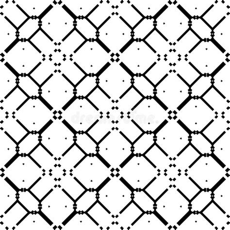 Vector Black Repeated Design On White Background Geometric Small