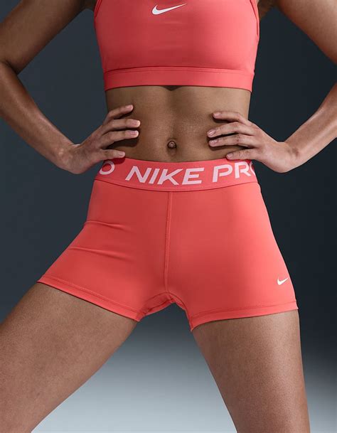 Nike Pro Womens Compression Shorts Coral L Tillys