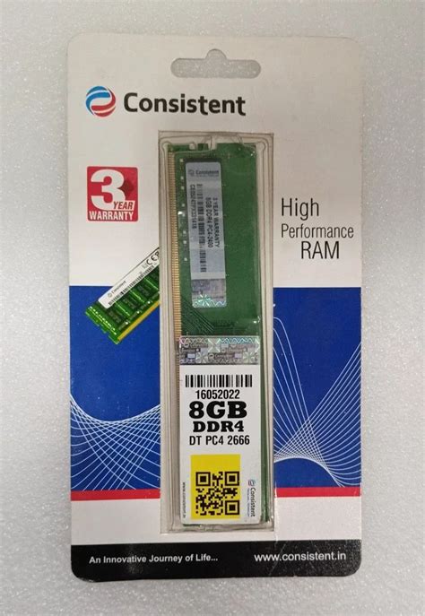 8 Gb Dimm Consistent Ddr4 Random Access Memory 50 Hz At Rs 1800piece In Bhubaneswar