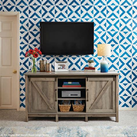 Geometric Moroccan Wall Stencils And Diy Floor Stencils