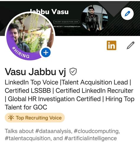 Vasu Jabbu Vj On Linkedin Topvoice Recruitment Linkedin