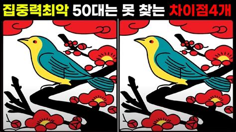 틀린그림찾기치매예방 재미있고 건강한 집중력 인지력 향상 다른그림찾기두뇌운동 Youtube