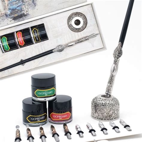 New Kentaur Wooden Dip Pen And Calligraphy Nibs Set Nib Etsy