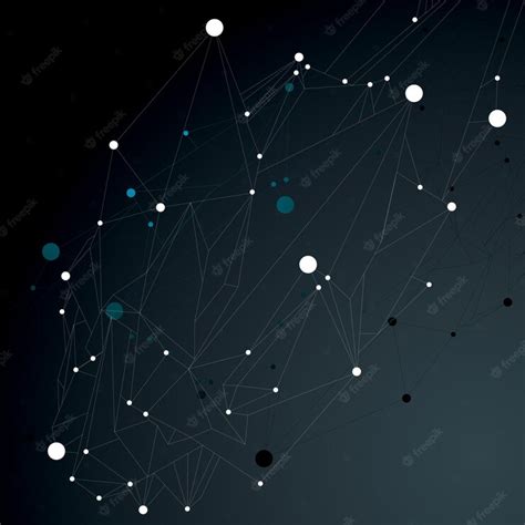 Premium Vector Spatial Vector Monochrome Digital Object 3d Technology Figure With Geometric