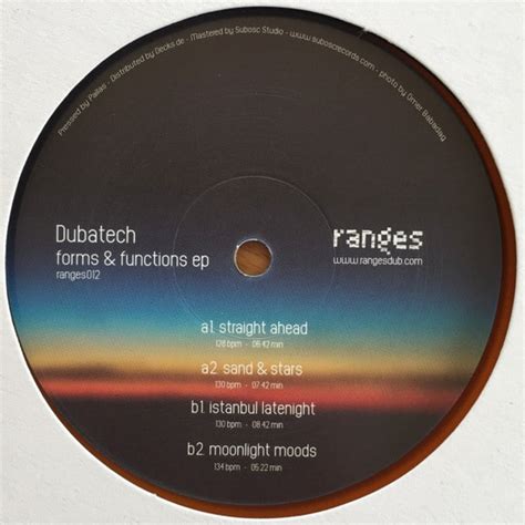 Dubatech Forms And Functions Ep Vinyl Salvation Records