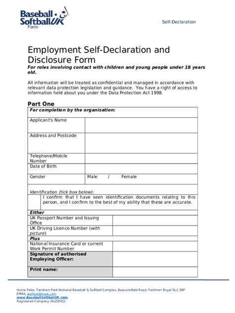 Complete A Self Declaration Doc Template PdfFiller
