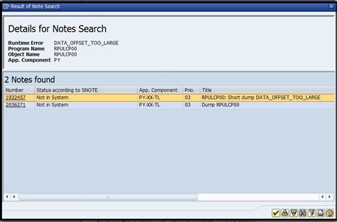 Searching For Sap Correction Notes From Transactio Sap Community