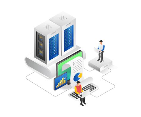 Premium Vector Flat Isometric Illustration Concept Of Team Analyzing